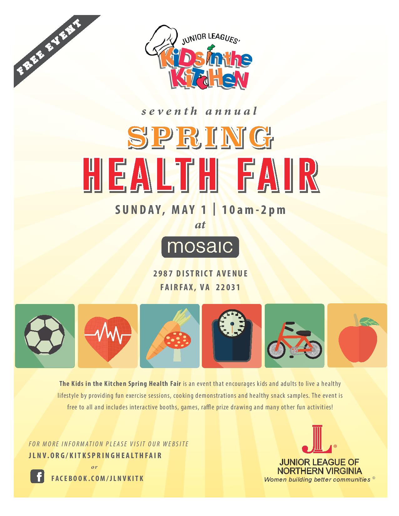Kids in the Kitchen Spring Health Fair – Junior League of Northern Virginia