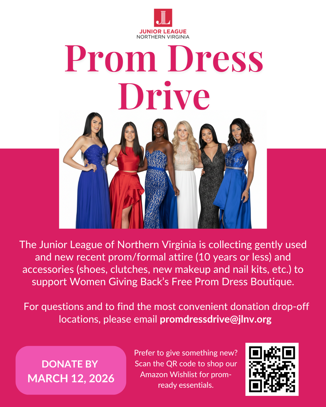 JLNV Prom Dress Drive – Junior League of Northern Virginia