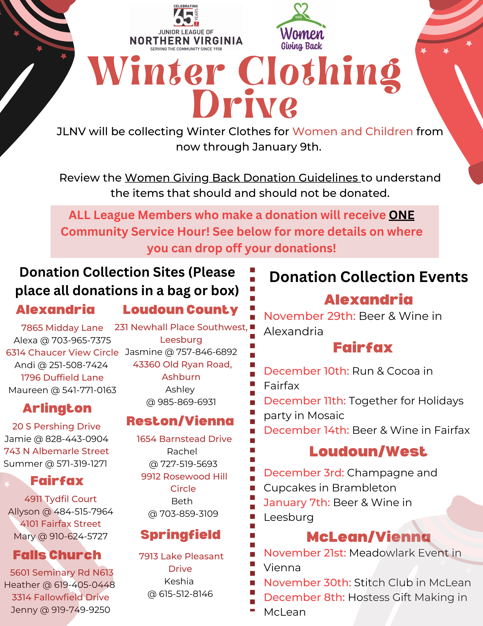 Winter Clothing Drive – Junior League of Northern Virginia